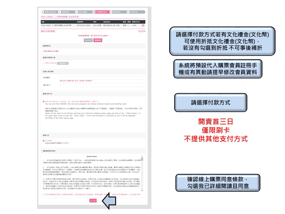 【5566《2056》二十週年演唱會 台北安可場】ibon 網站購票流程